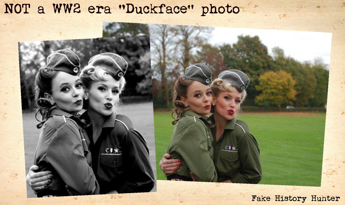 NOT a WW2 era photo of two women posing with a “duckface” – Fake ...
