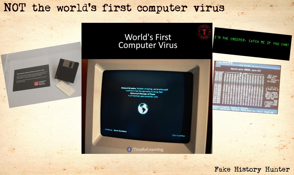 NOT the world’s first computer virus – Fake History Hunter