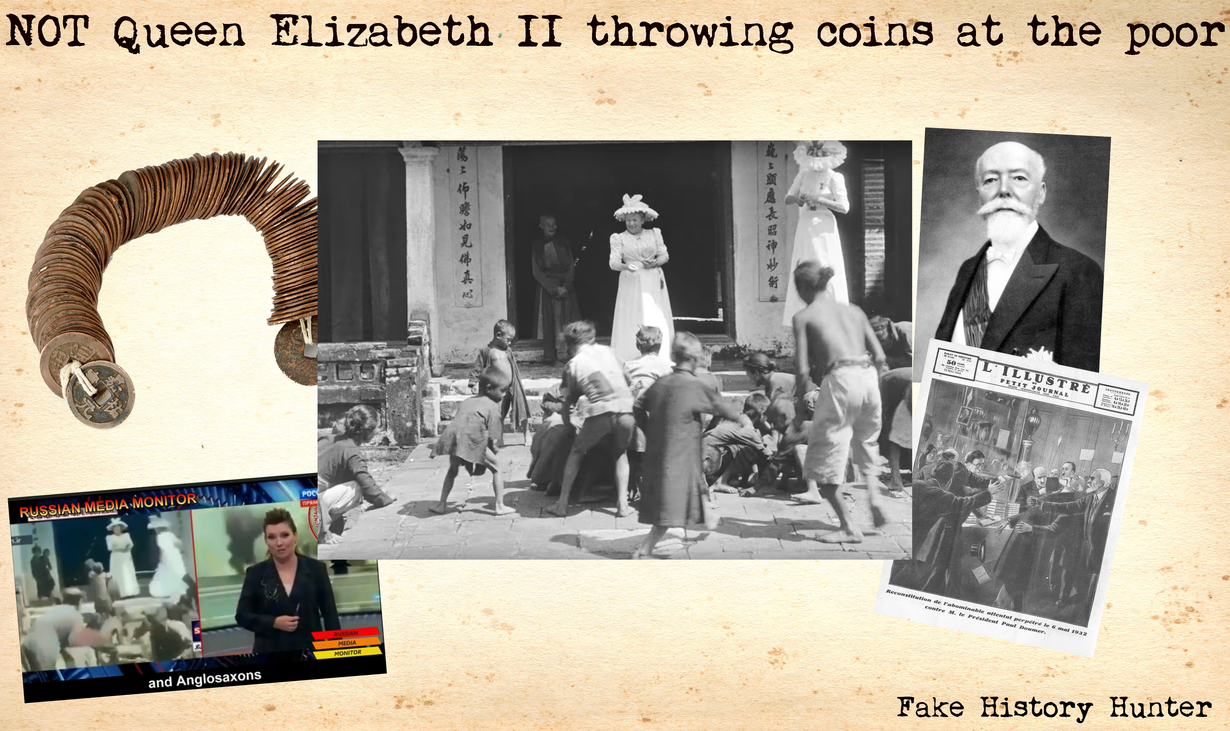NOT Queen Elizabeth II throwing coins at the poor – Fake History Hunter
